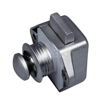 Drukslot (pushlock) kast 15mm klein zilver - Gobanna